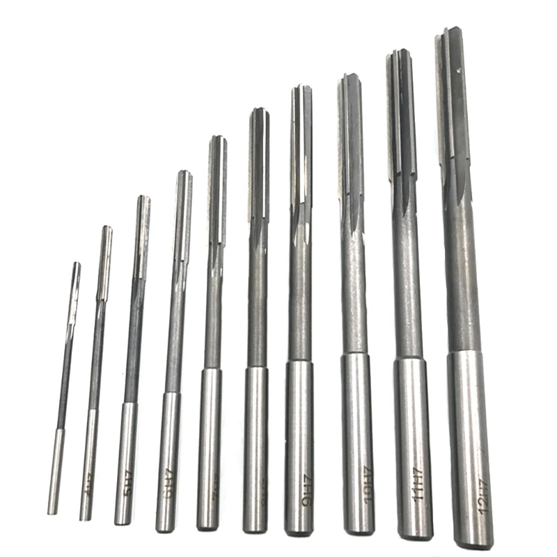 Reamer Set 10Pcs HSS H7 Machine Cutter Straight Chucking Milling Reamer ...