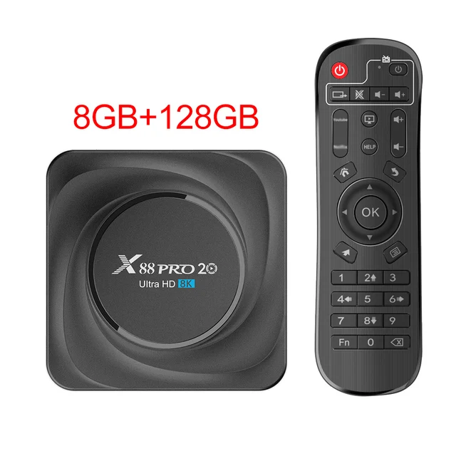 X88 PRO 20 TV Box Android 11, 8GB RAM/128GB, 4GB/64GB/32GB | Auzzie Shop