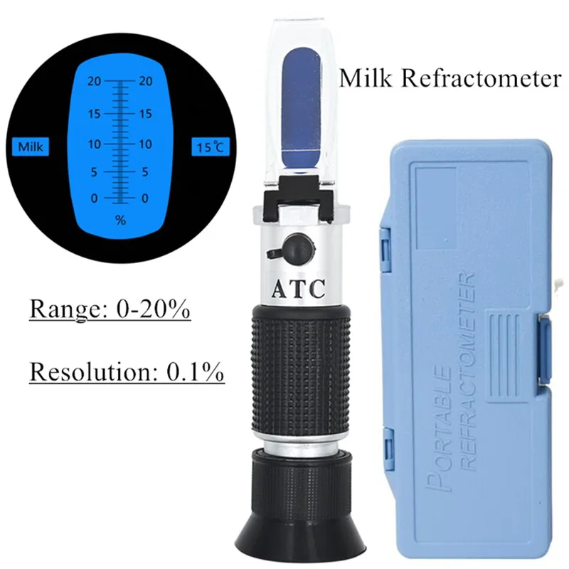 Hand held Refractometer Brix Tester with ATC for Sugar Water Content ...
