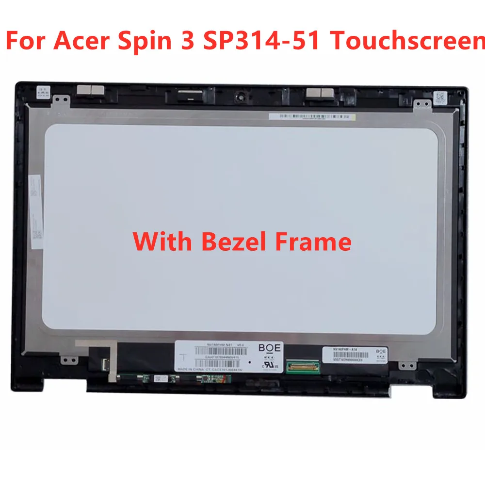 14-Full-HD-LED-IPS-Multi-Touch-Panel-NV140FHM-N41-For-Acer-Spin-3-SP314 ...
