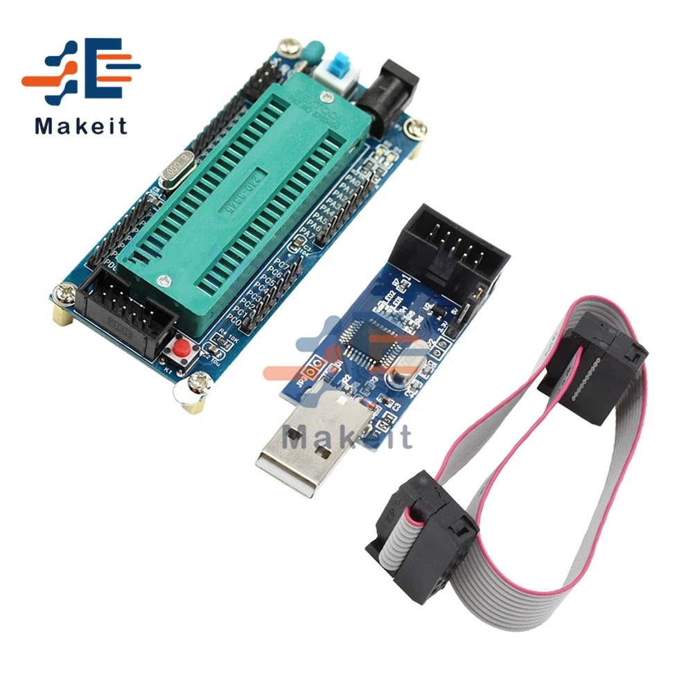 Avr Atmega16 Minimum System Board Atmega32 Development Board + Usb Isp Usbasp Programmer Isp ...