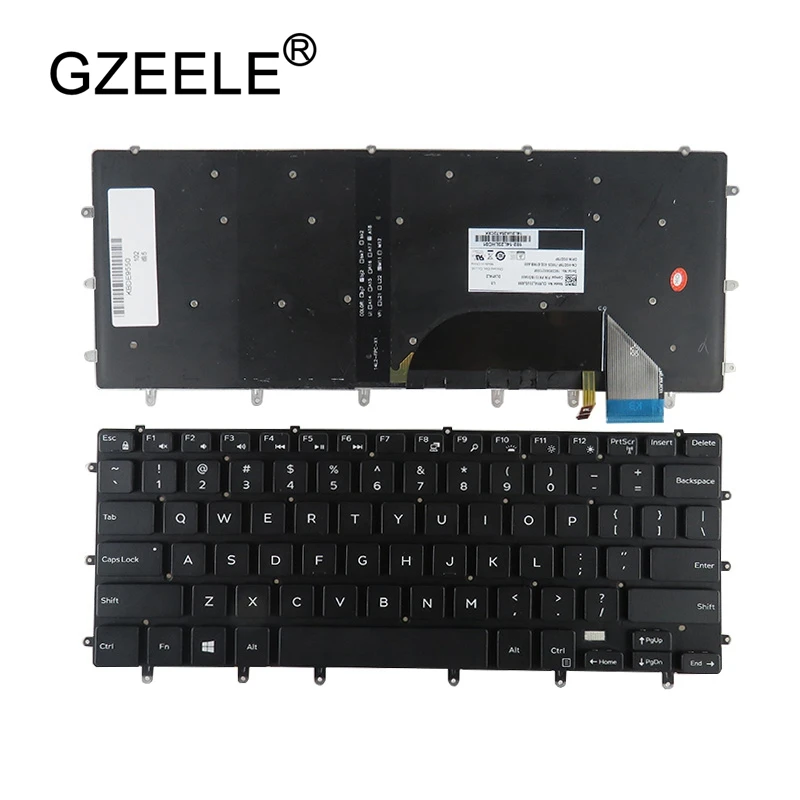 New Us Keyboard For Dell Xps 15 9550 9560 Laptop Keyboard Backlight ...
