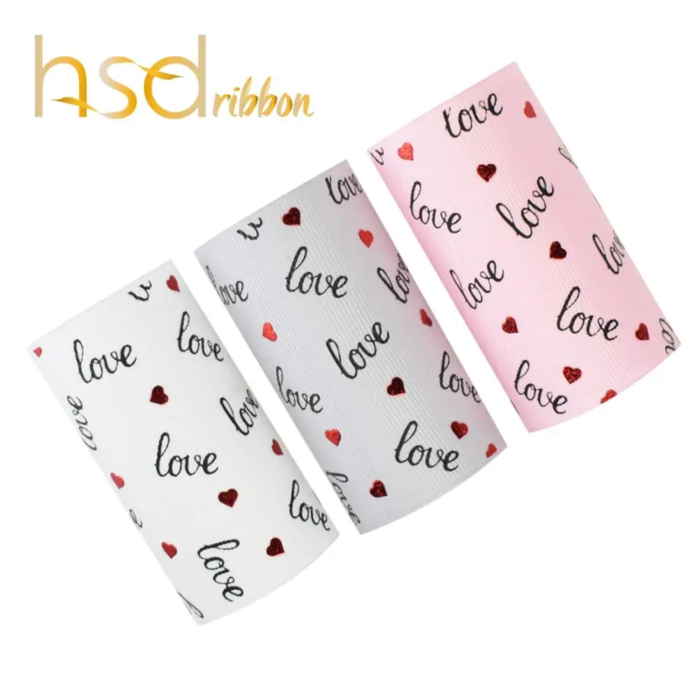 Hsdribbon Free Shipping 75mm 3inch Hsd-design Red Gold Foil And Ink ...