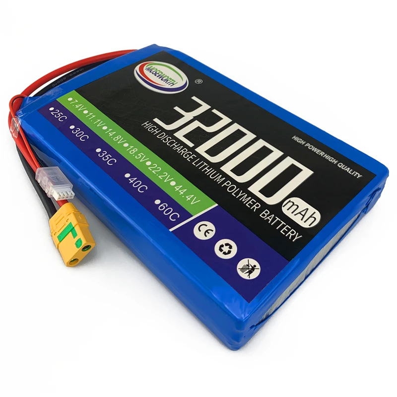High Performance Rc Lipo Battery 44.4v 32000mah 25c Batterie Rc 12s ...
