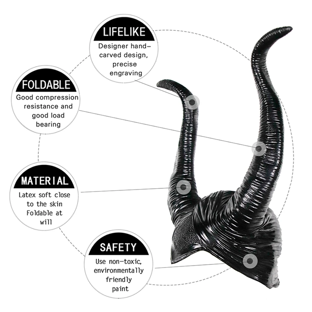 Maleficent Magic Prop Marinfield Cosplay Horn Hat - AllCosplay.com