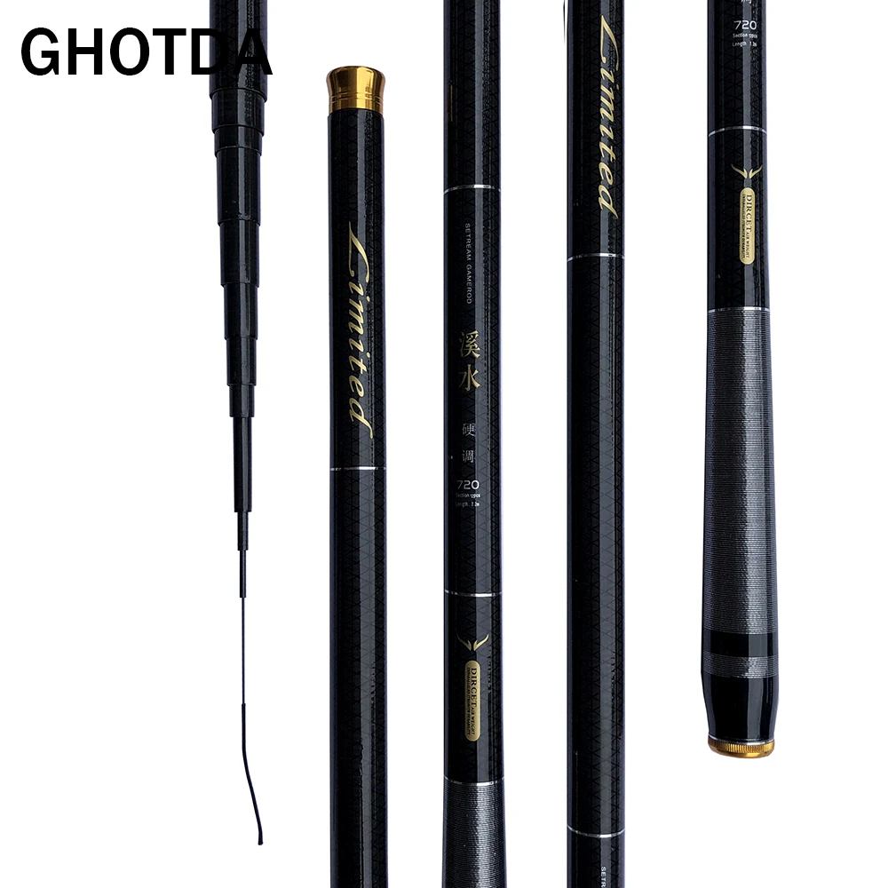 Ghotda Ultralight Superhard Stream Hand Pole Carbon Fiber Casting ...
