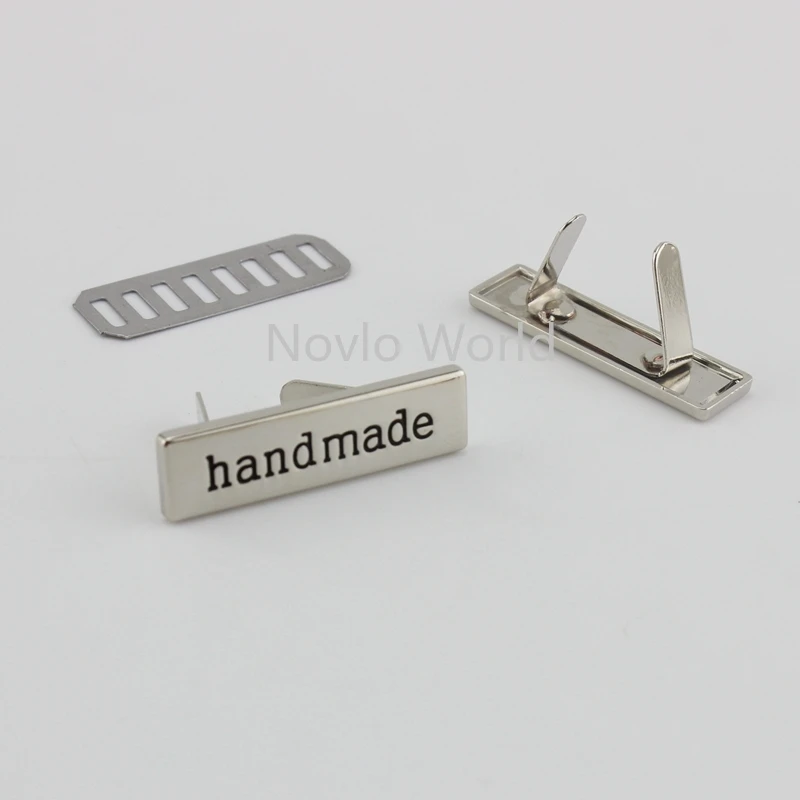 10-50 pieces,4 finish 36X10mm Decorative Handmade Label For Purse ...