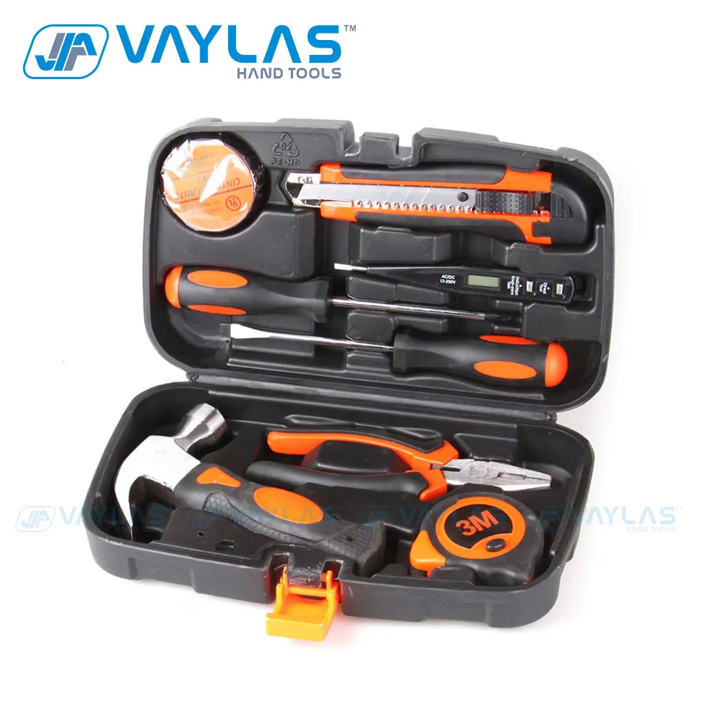 9-PCS-Home-Use-Repair-Tools-Set-Household-Combination-Tool-Box-Kit ...