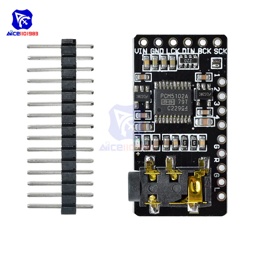 Gy-pcm5102 I2s Interface Pcm5102 Dac Decoder I2s Player Module For ...