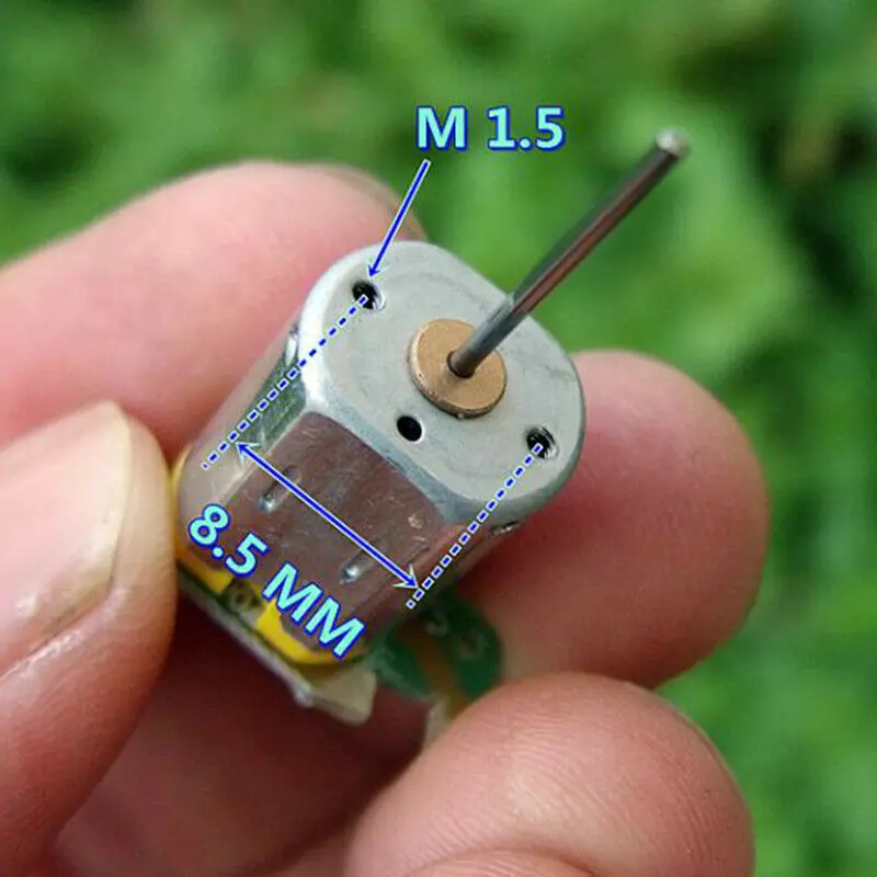 Micro Mini 12mm*10mm N20 Motor DC 6V-24V 12V High Speed 15mm Long 1mm ...