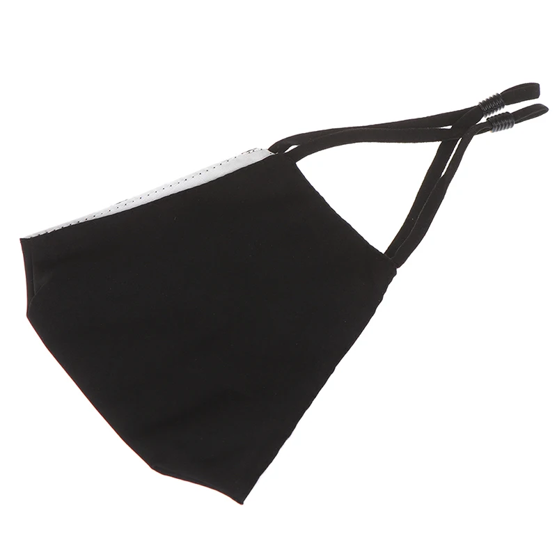 1 шт противопылевая черная хлопковая маска для лица Ветрозащитная маска для лица моющаяся