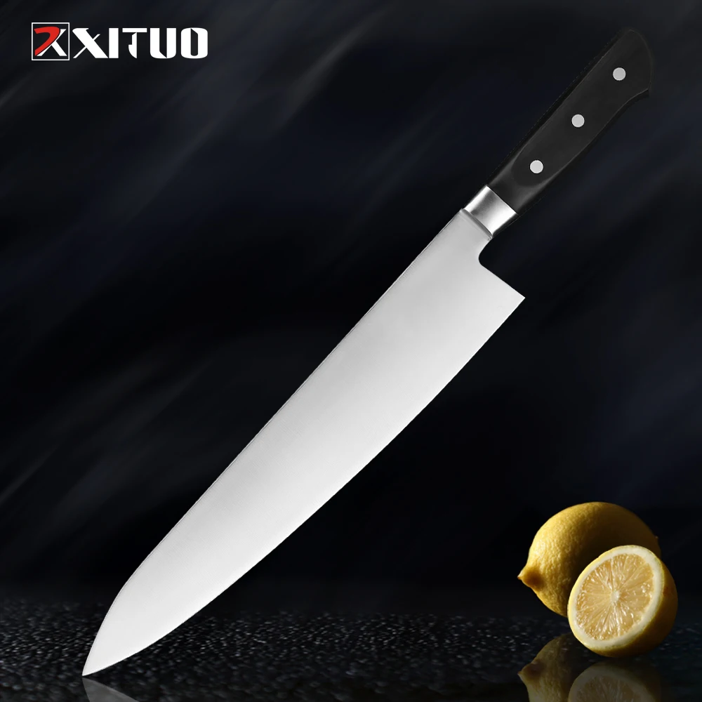 Xituo 12" Inch Chef Knife Vegetable Meat Kitchen Knives 4cr13 Stainless ...