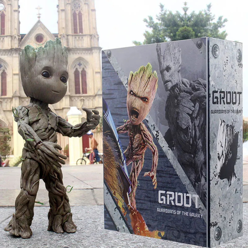 Marvel Guardians Of The Galaxy Avengers Groot Tree Man Action Figure ...