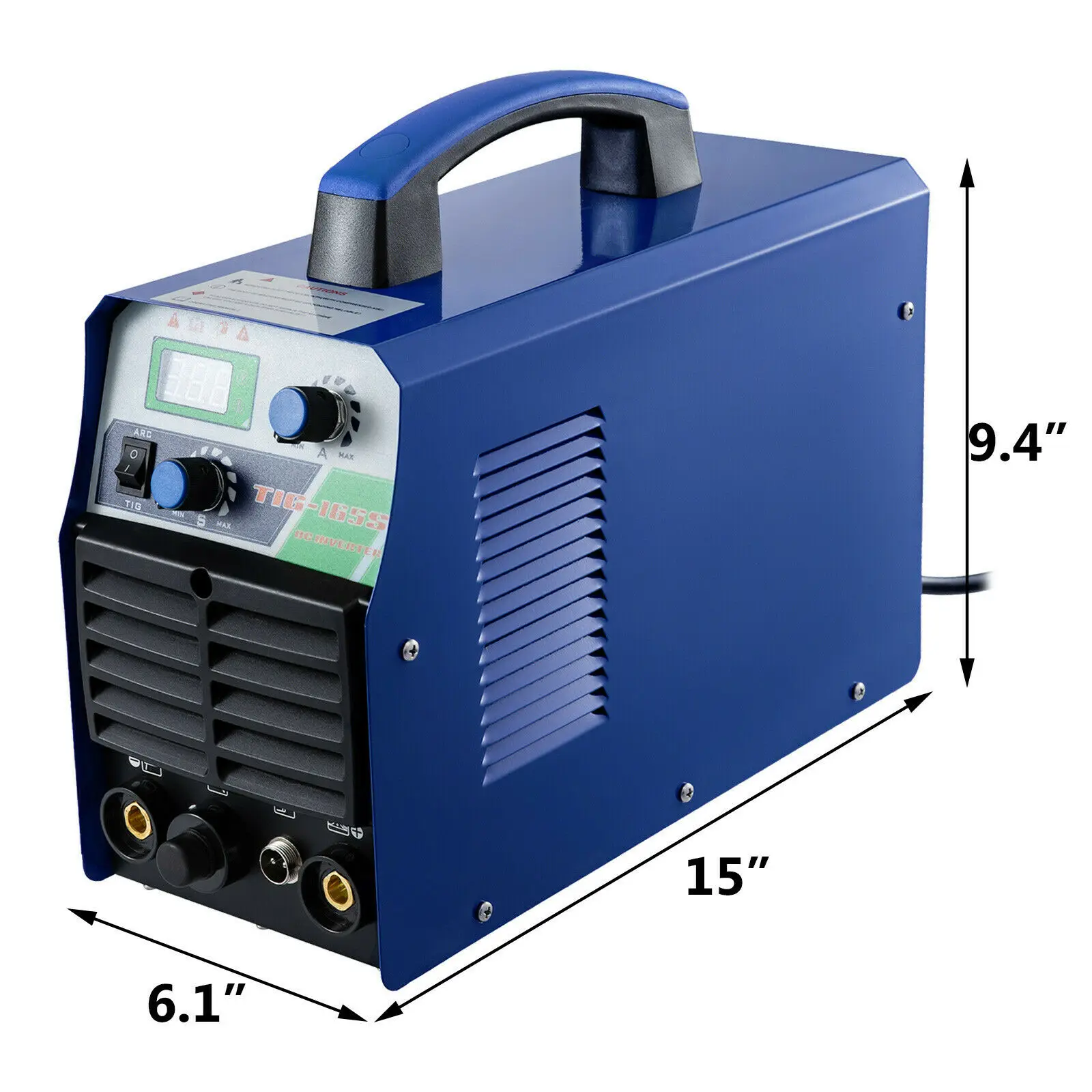TIG-165S, 160 Amp TIG Torch Stick ARC DC Inverter Welder, 110/230V Dual ...