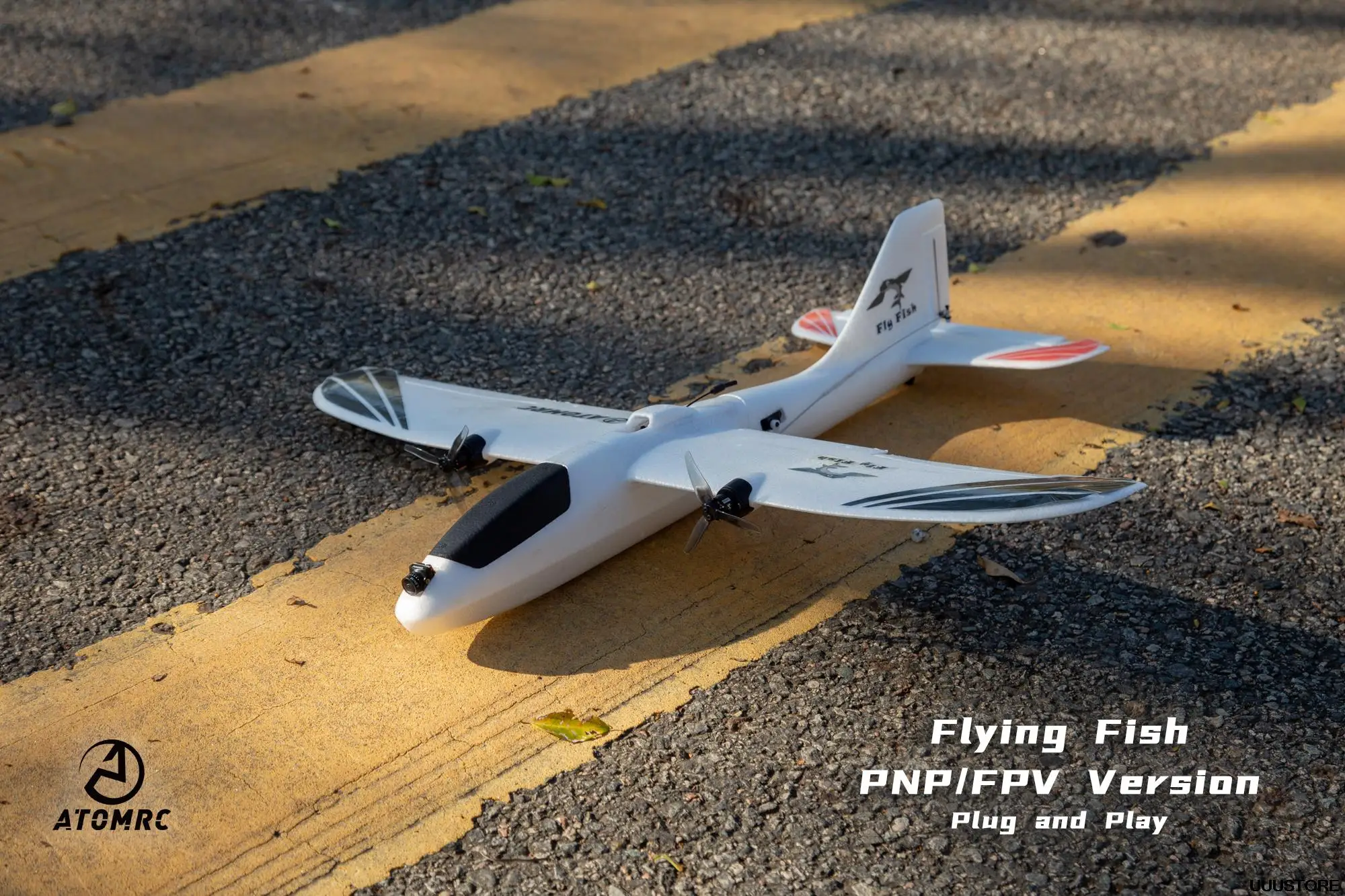 ATOMRC Flying Fish - 650mm Wingspan Fixed Wing Aircraft RC Airplane PN ...