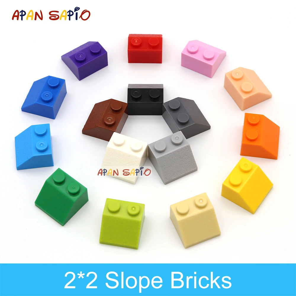 80pcs-DIY-Building-Blocks-Thick-Figure-Bricks-Slope-2x2-Educational ...