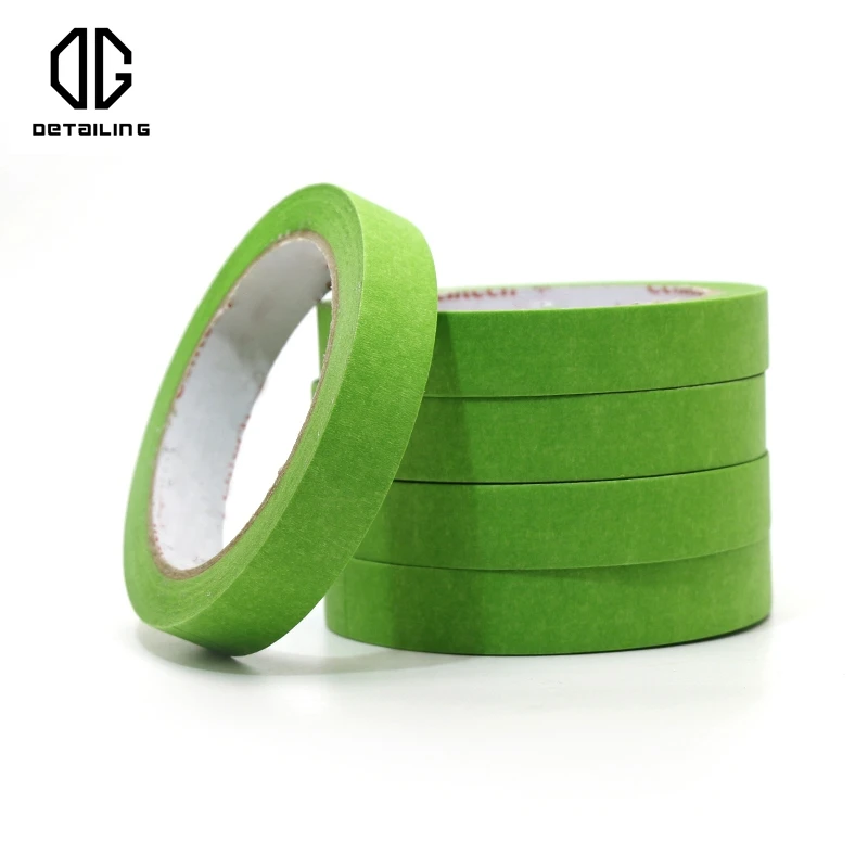 DETAILING 1.8cm Green Car Paint Masking Tape Polishing Workplace Safety ...