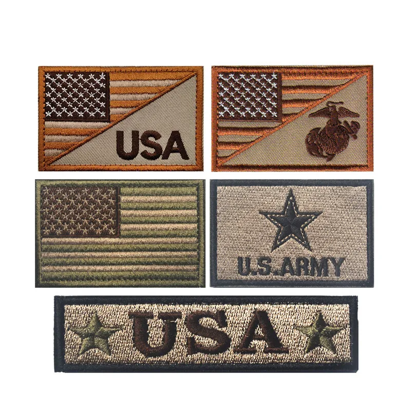 Usa Flag Embroidery Patch Armband American Flag Fastener Hook & Loop ...