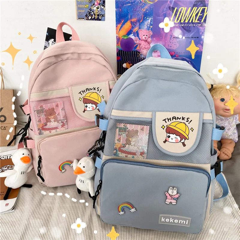 Girly Canvas Backpack