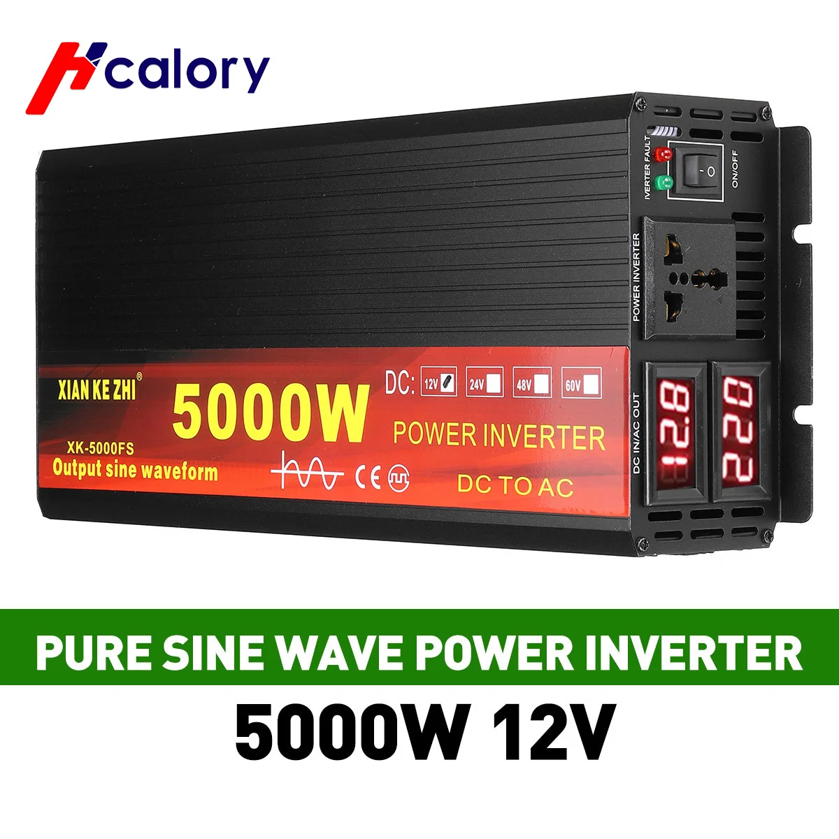 Inversor De Onda Senoidal Pura Dc 12v 220v Ac 24v A 110v Potência 2000w 3000w 4000 5000w ...