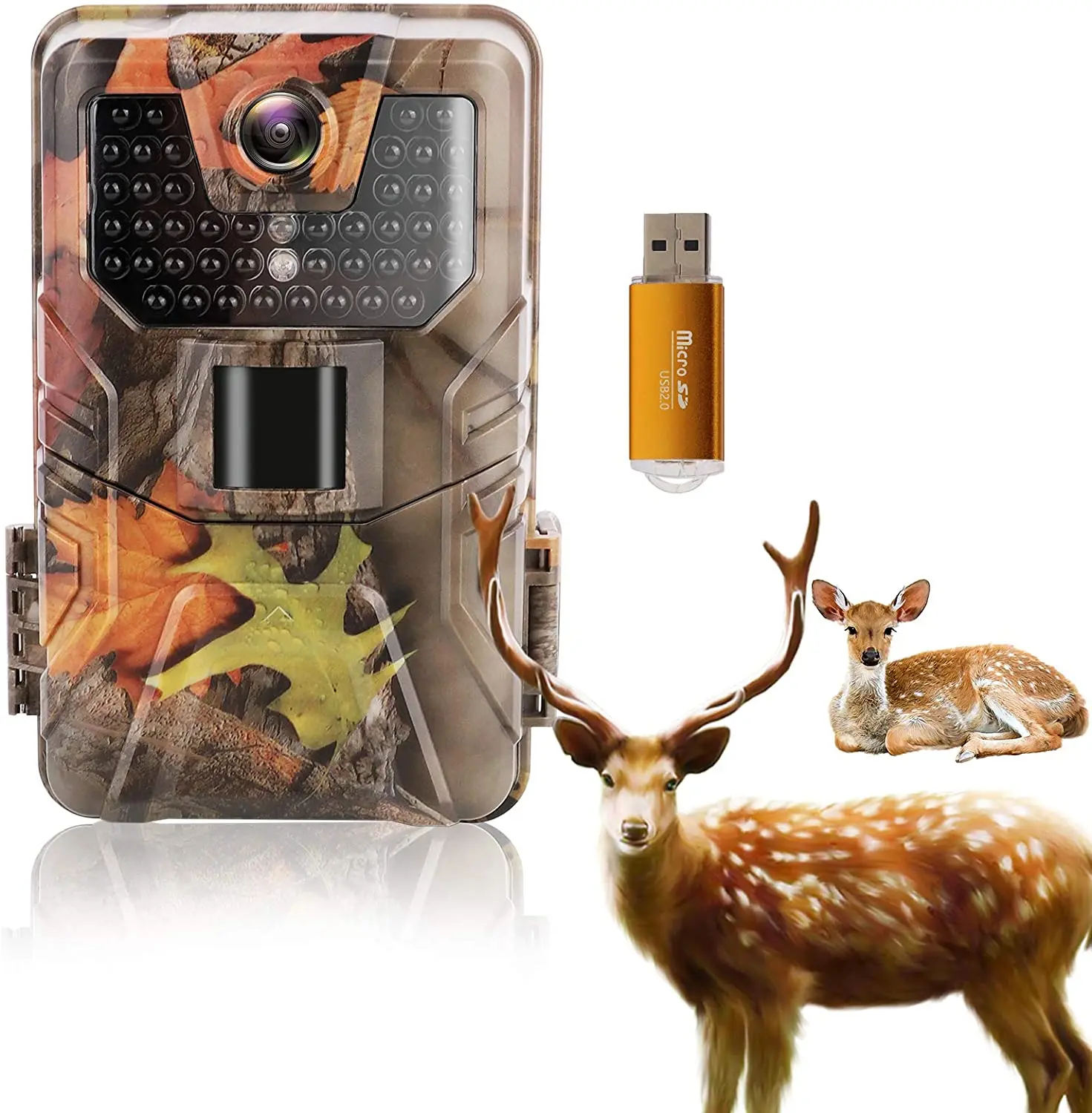 36MP 4K Hunting Trail Camera Tracking Infrared Night Vision Wildlife ...