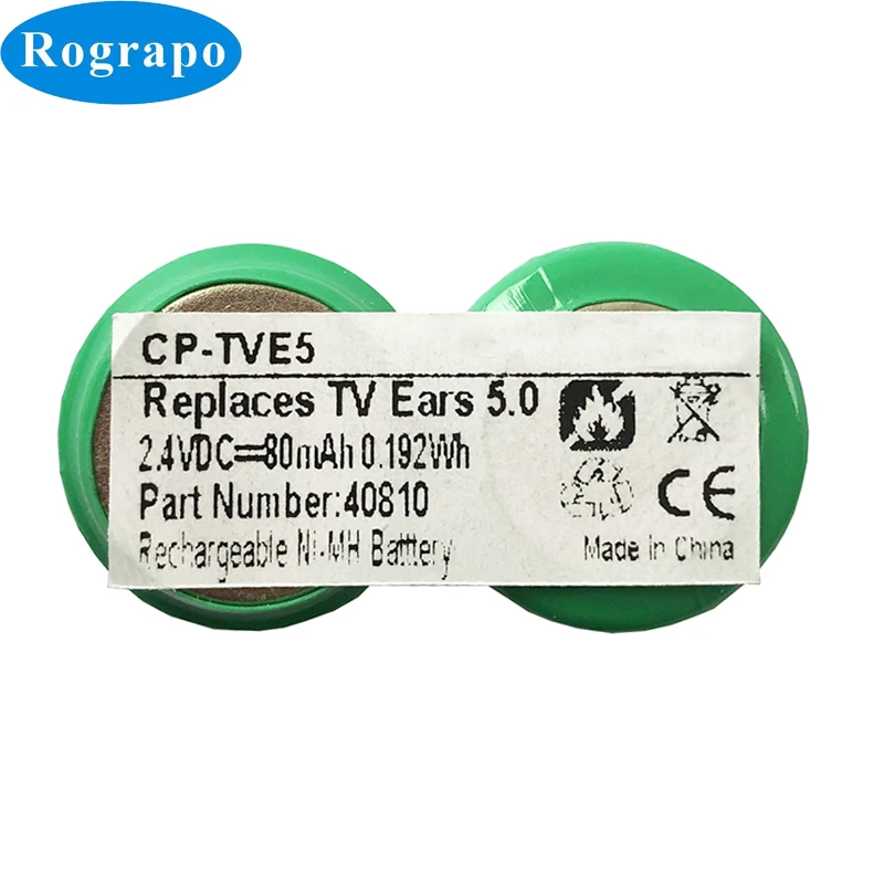 New-Battery-For-TV-EARS-5-0-40810-Wireless-Headset-Accumulator-2-4V ...