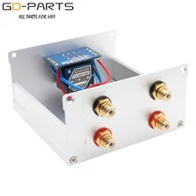 스테레오 패시브 프리 앰프 오디오 볼륨 컨트롤러 컨트롤 박스, ALPS RK16 RK27 전위차계 감쇠기 알루미늄 섀시