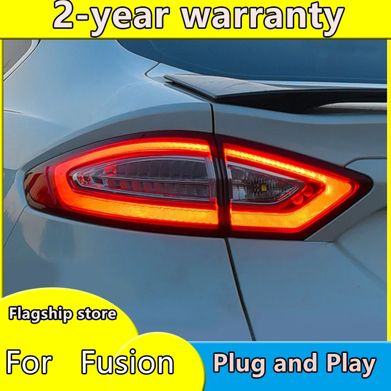 4-Pieces-For-FORD-Fusion-Titanium-Mondeo-LED-Tail-Lamp-2014-2015-2016 ...