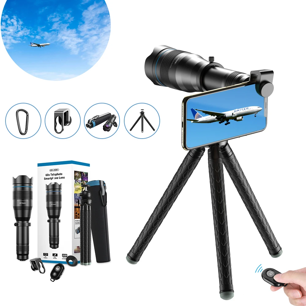 Apexel 60x Monocular Telescope 36x 28x Long Range Hd Zoom Mobile ...