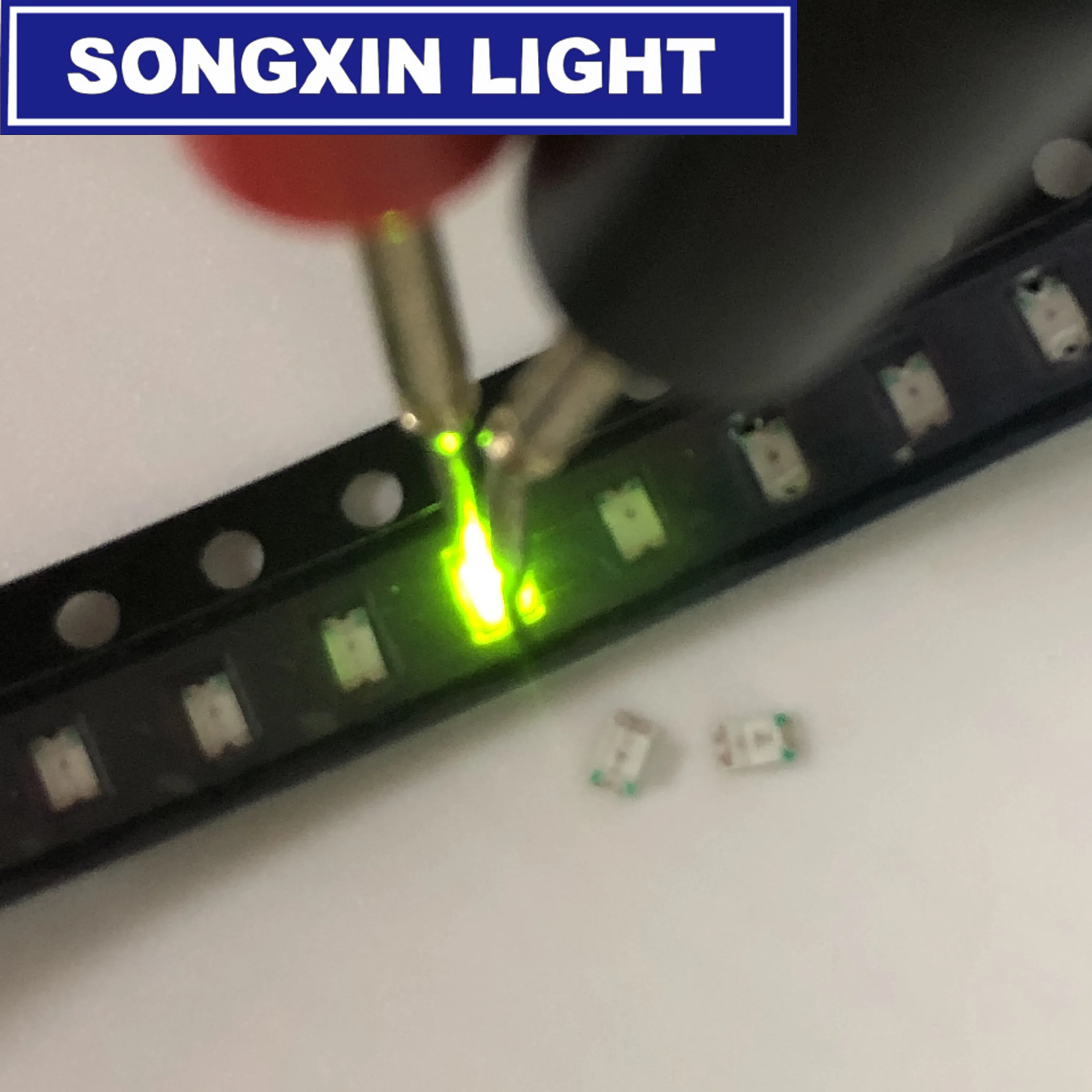 Luz-LED-verde-ultrabrillante-100-SMD-0805-piezas-560-575NM-70-200MCD-I ...