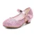 ULKNN Girls Purple High Heels For Kids Princess RED Leather Shoe ...