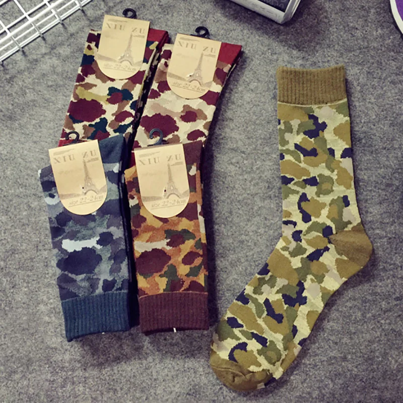 Personality-Fashion-Camo-Men-Socks-Couple-Camouflage-Socks-Cool ...