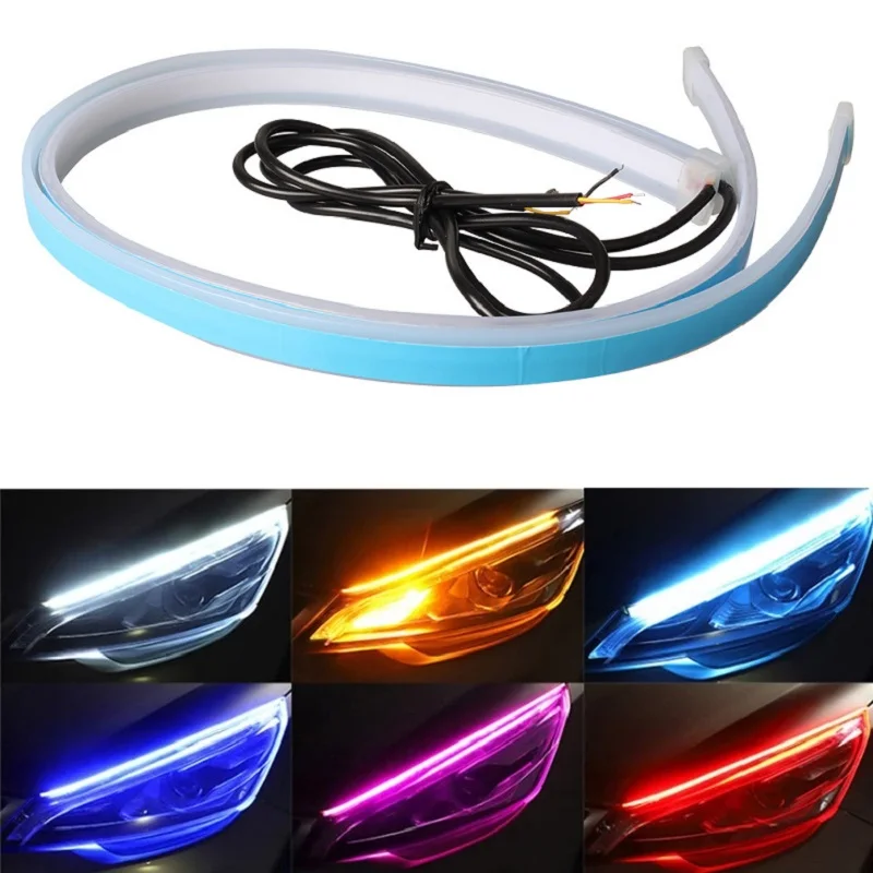1piece Car led DRL Daytime Running Light Strip Waterproof 30cm 45cm ...