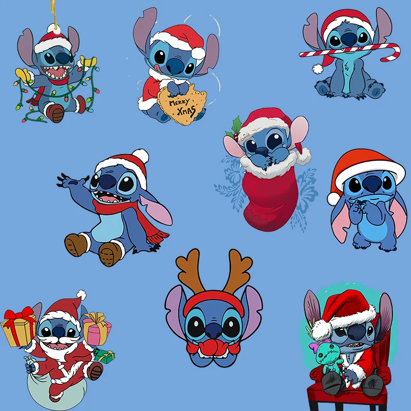 Merry-Christmas-Disney-Lilo-Stitch-Cartoon-Heat-Transfer-Stickers-for ...