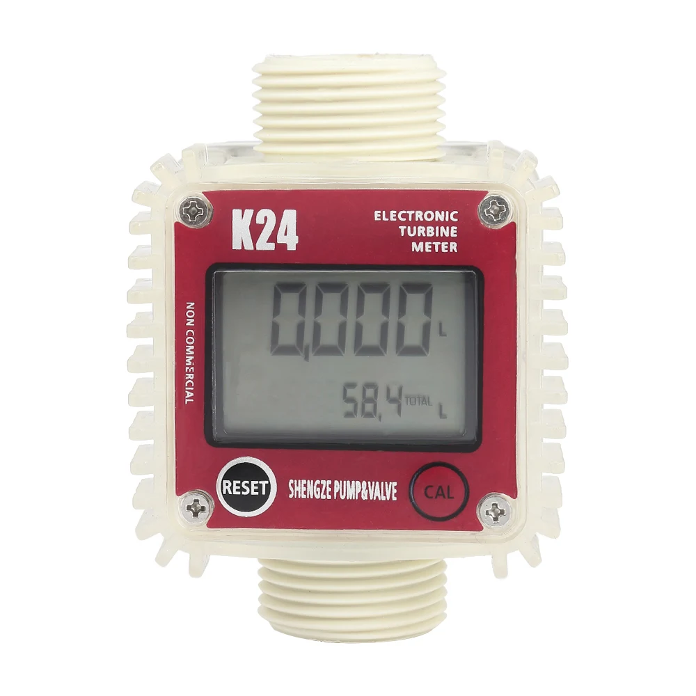 K24 Digital Turbine Flow Meter for Measuring Gasoline Diesel Kerosene ...