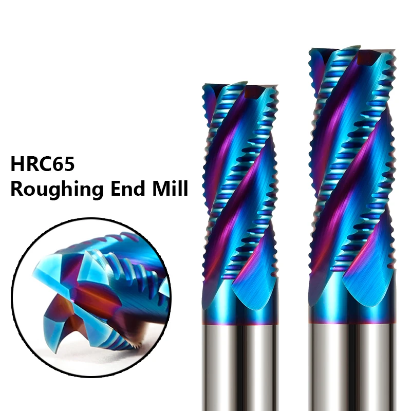 Solid Carbide Roughing End Mill 3 4 Flute 3~20mm Cnc Milling Cutter ...