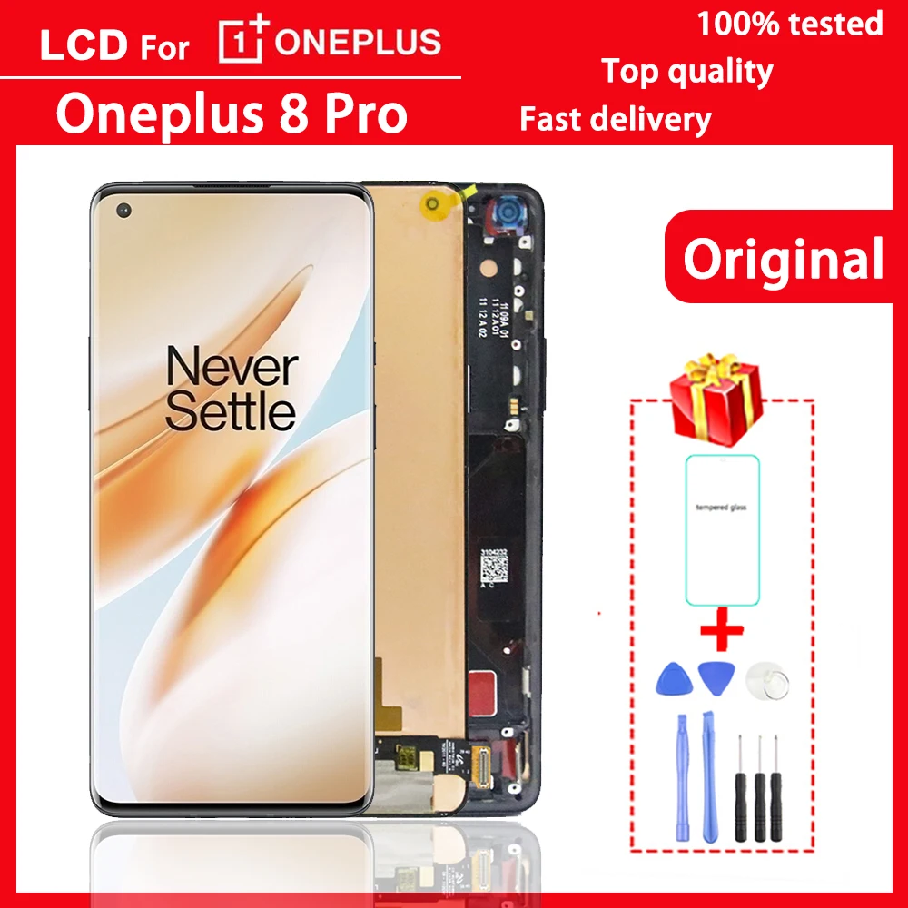 Original 6.78" Display For Oneplus 8 Pro Lcd Screen Touch Digitizer ...