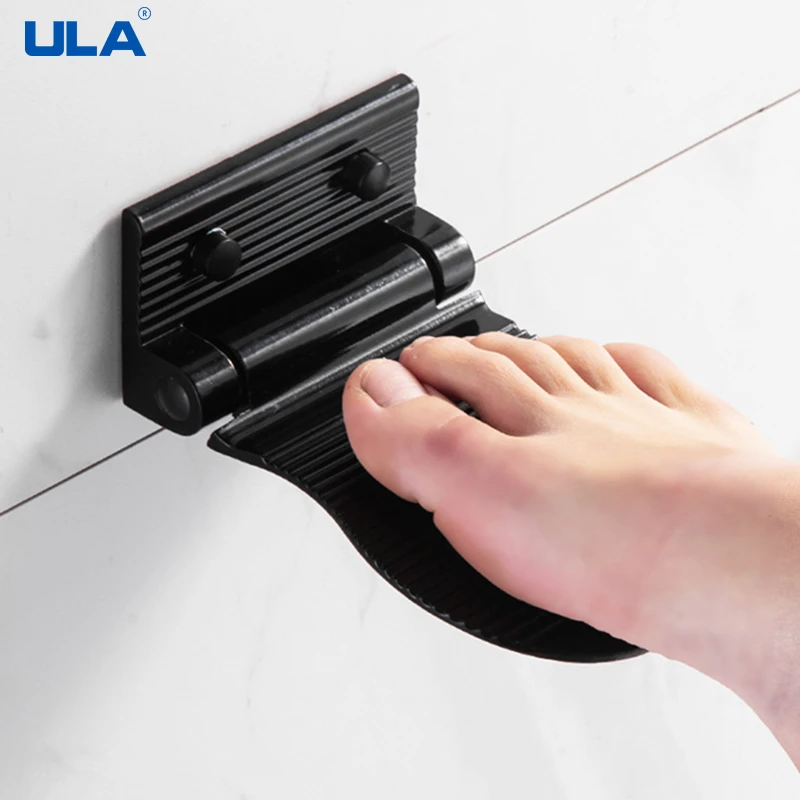 Ula Bathroom Shower Foot Stool Pedestal Footrest Aluminum Shower Foot ...