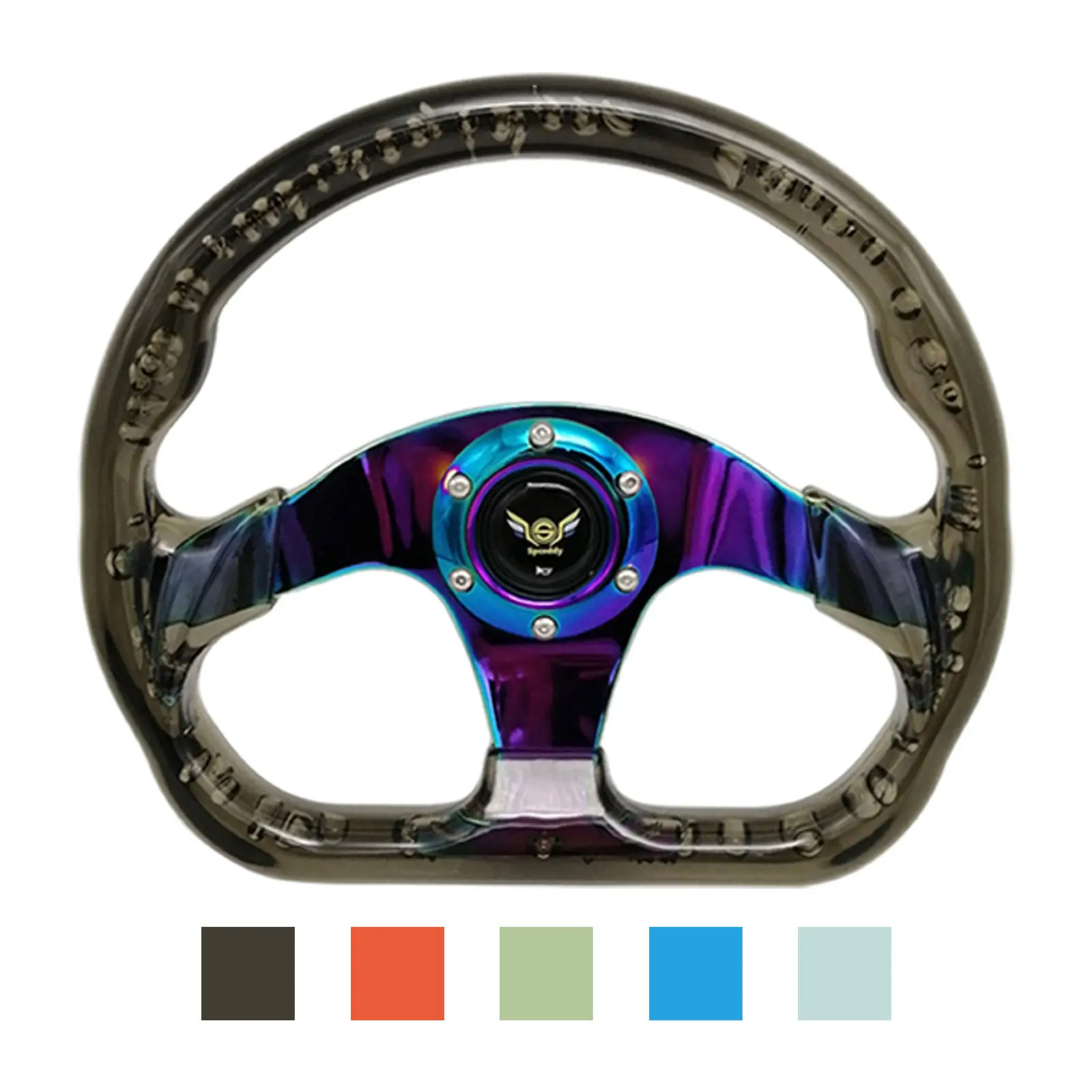 Universal D Shaped 13 Inch Racing Steering Wheel For Race Car ...