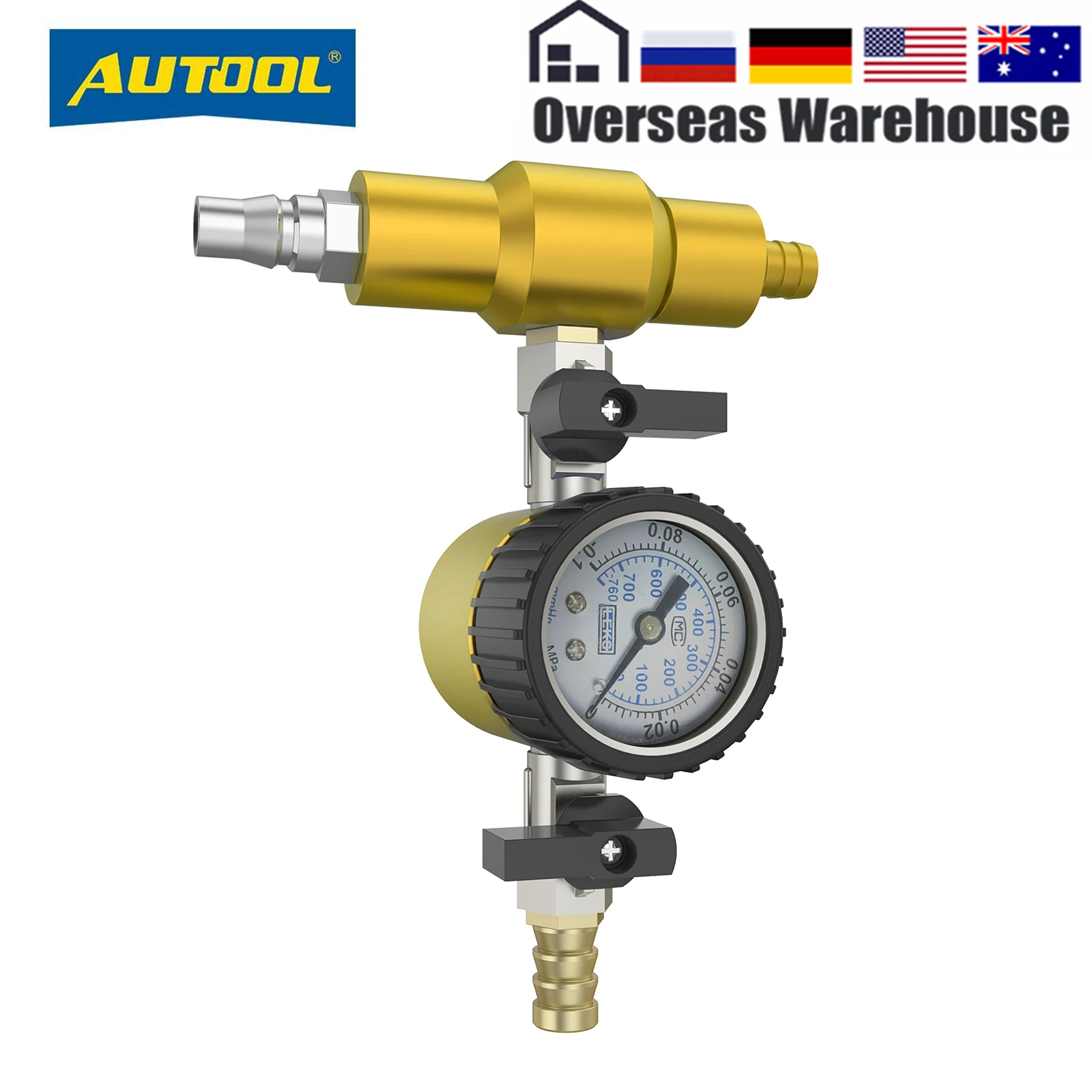 AUTOOL High Negative Pressure Water Tank Pressure Gauge|Instrument Tool ...