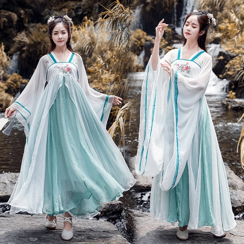 Disfraz de hada Hanfu para mujer, traje chino antiguo, traje Tang ...