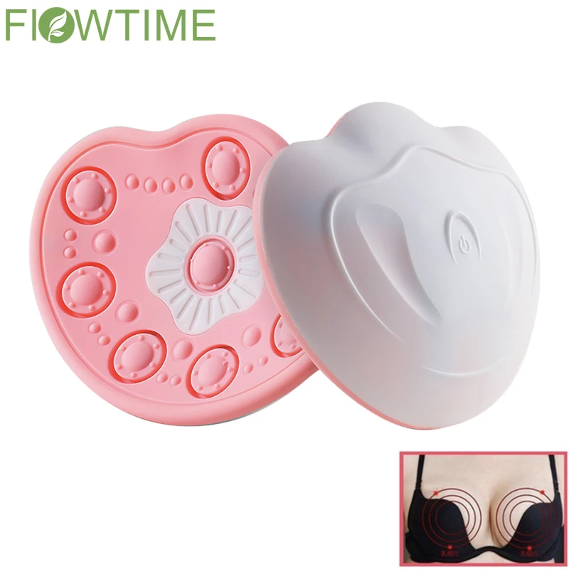 Electric Breast Massager Chest Enhancer Usb Charging With Hot Compress