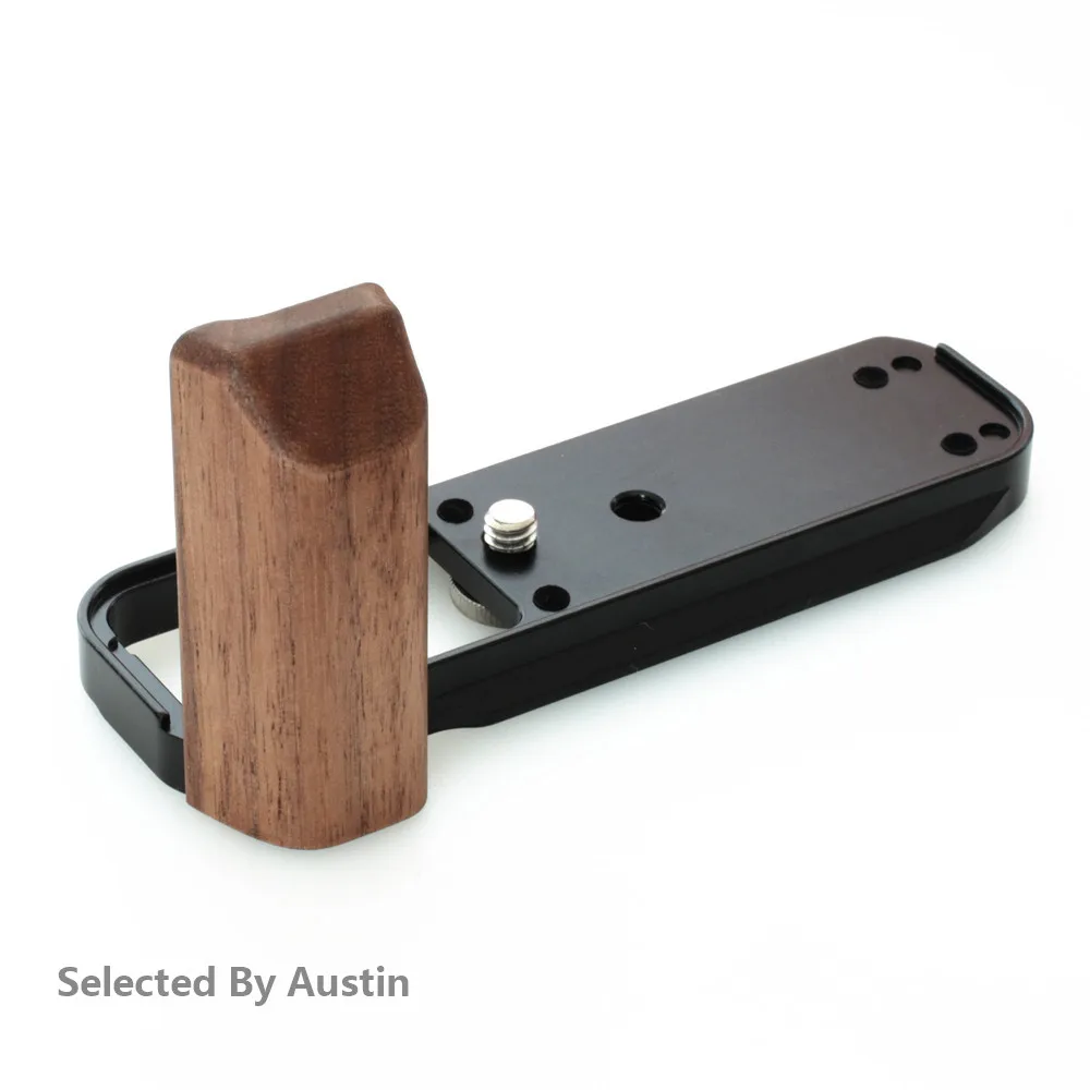 Hand Made Wood Hand Grip W Quick Release Plate Vertical Bracket Walnut ...
