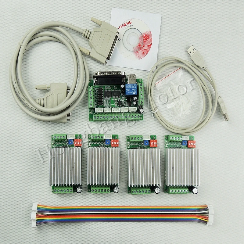 CNC Router 4 Axis Kit,TB6600 4 Axis mach3 Stepper Motor Driver ...