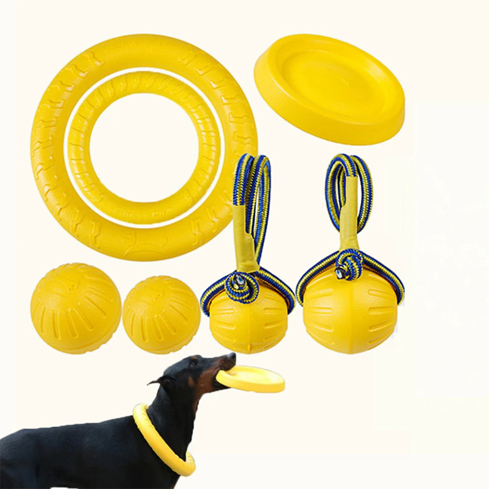 Interactive Dogs Toy Funny Pet Exercise Foam Ball On A Rope Toy For ...