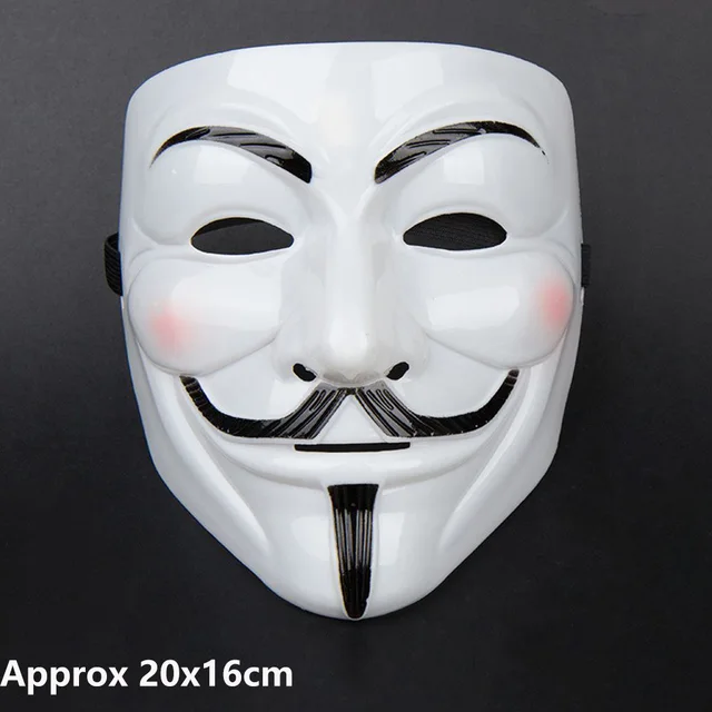 1Pcs High Quality V for Vendetta Mask Anonymous Movie Guy Fawkes ...