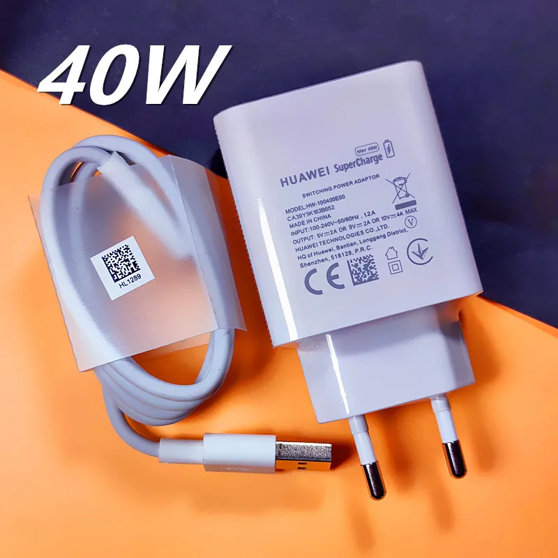 Chargeurs,Chargeur Huawei Original ue 40W 22.5W suralimentation USB ...