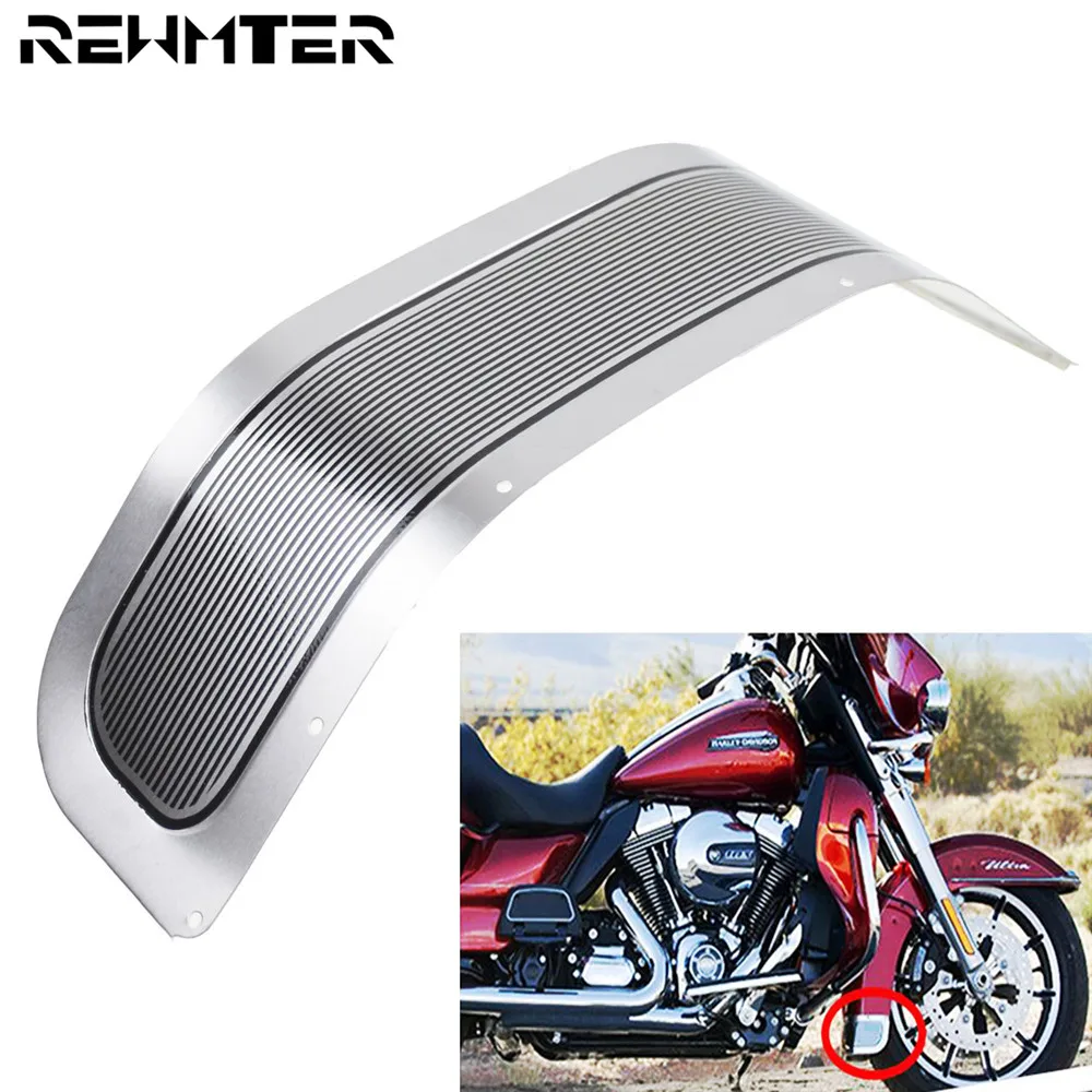 Cool-Motorcycle-Aluminum-Front-Fender-Trim-Skirt-Chrome-Protector ...