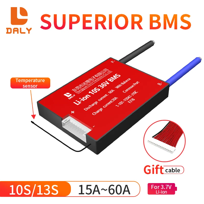 18650 bms 10s 36v 13s 48v 20a 40a 60a li ion bateria com equilíbrio ...