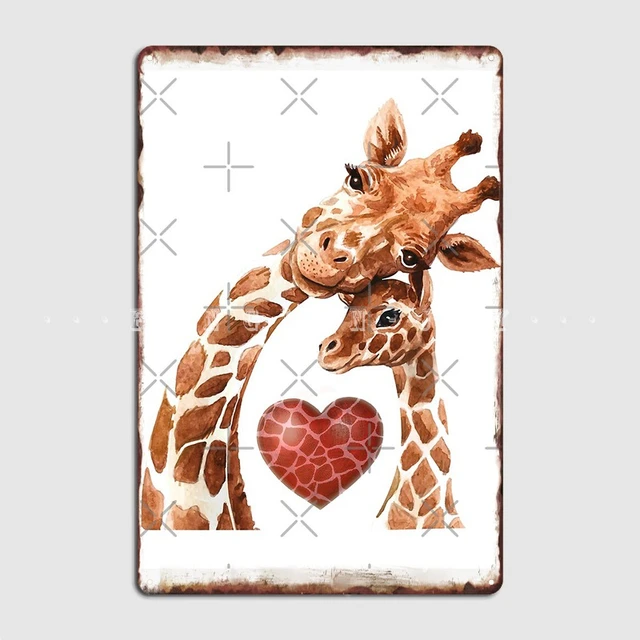 Giraffes Making Hearts